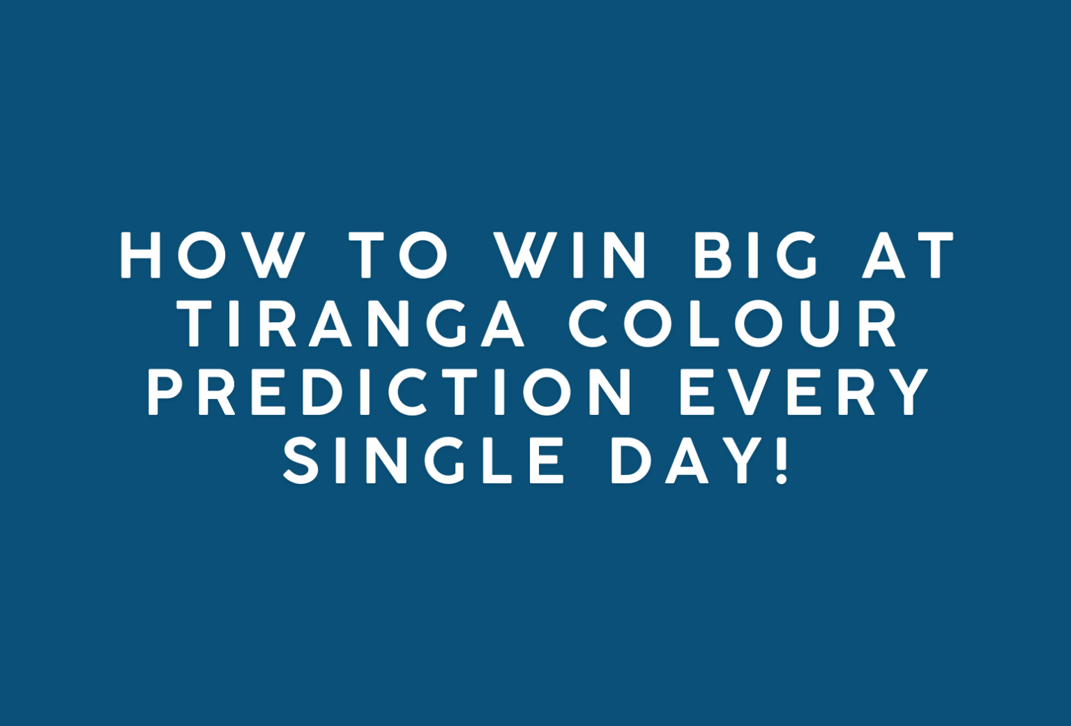 Tiranga Colour Prediction Hack Tool